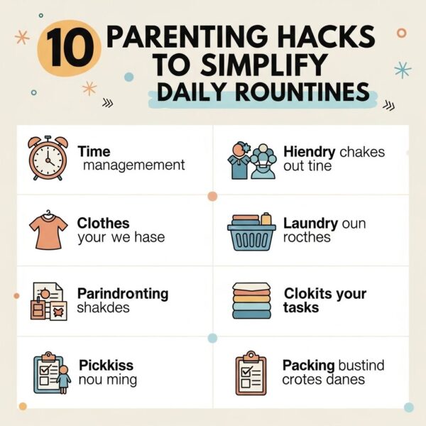 10 Parenting Hacks to Simplify Your Daily Routines - Graphic Eagle
