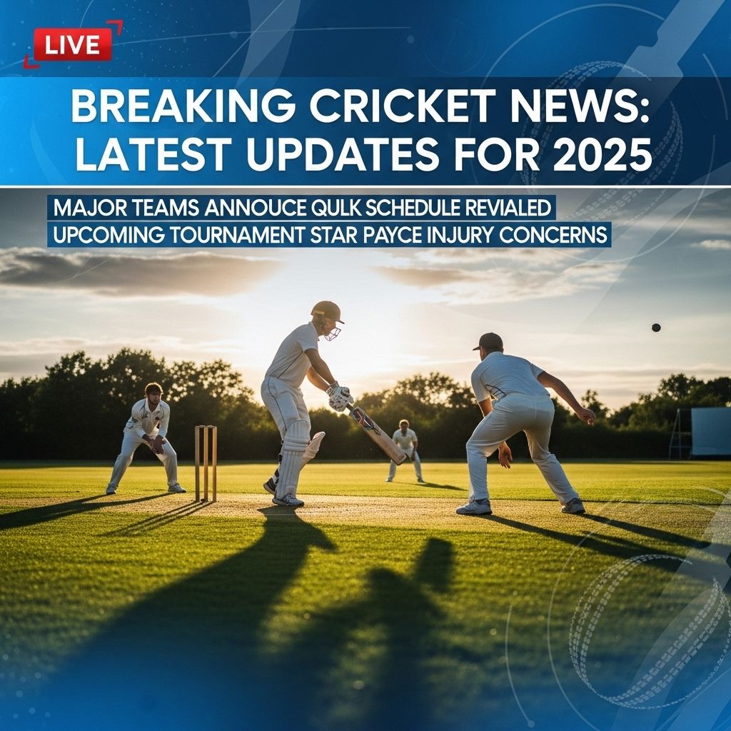 Breaking Cricket News: Latest Updates for 2025 - Graphic Eagle