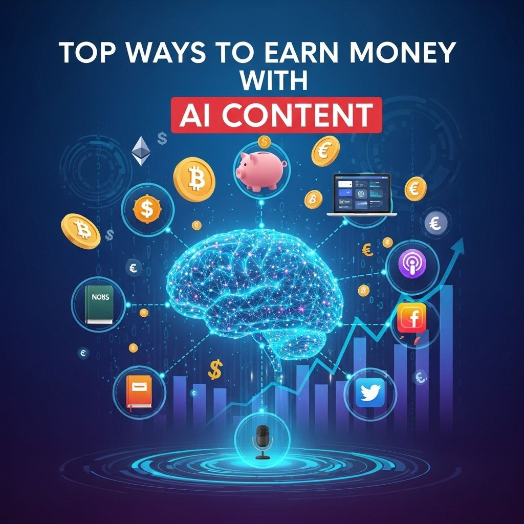 Top Ways to Earn Money with AI Content - Graphic Eagle