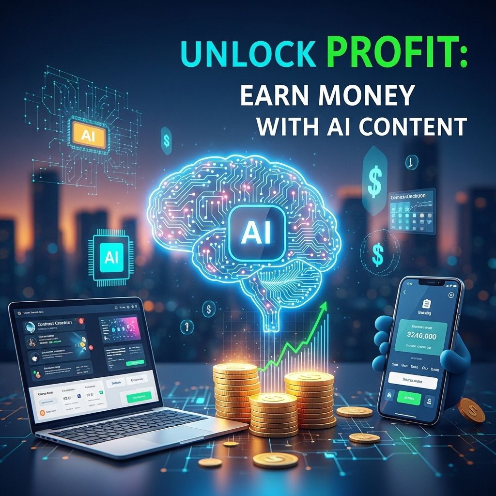 Unlock Profit: Earn Money with AI Content - Graphic Eagle