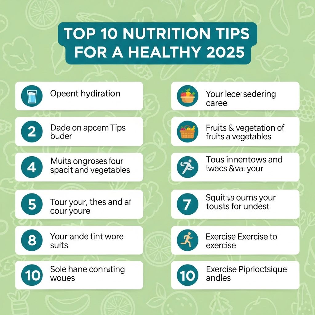 Top 10 Nutrition Tips for a Healthy 2025 - Graphic Eagle