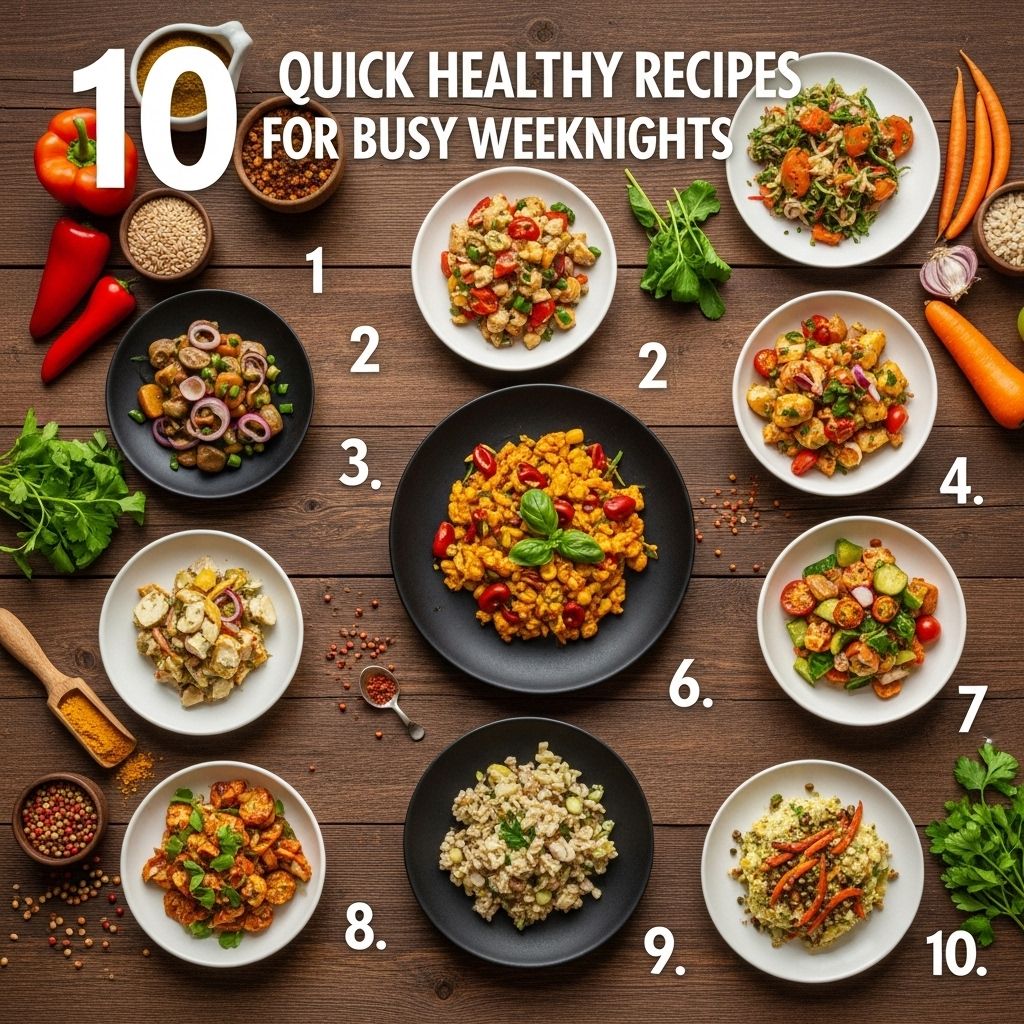 10 Quick Healthy Recipes for Busy Weeknights - Graphic Eagle