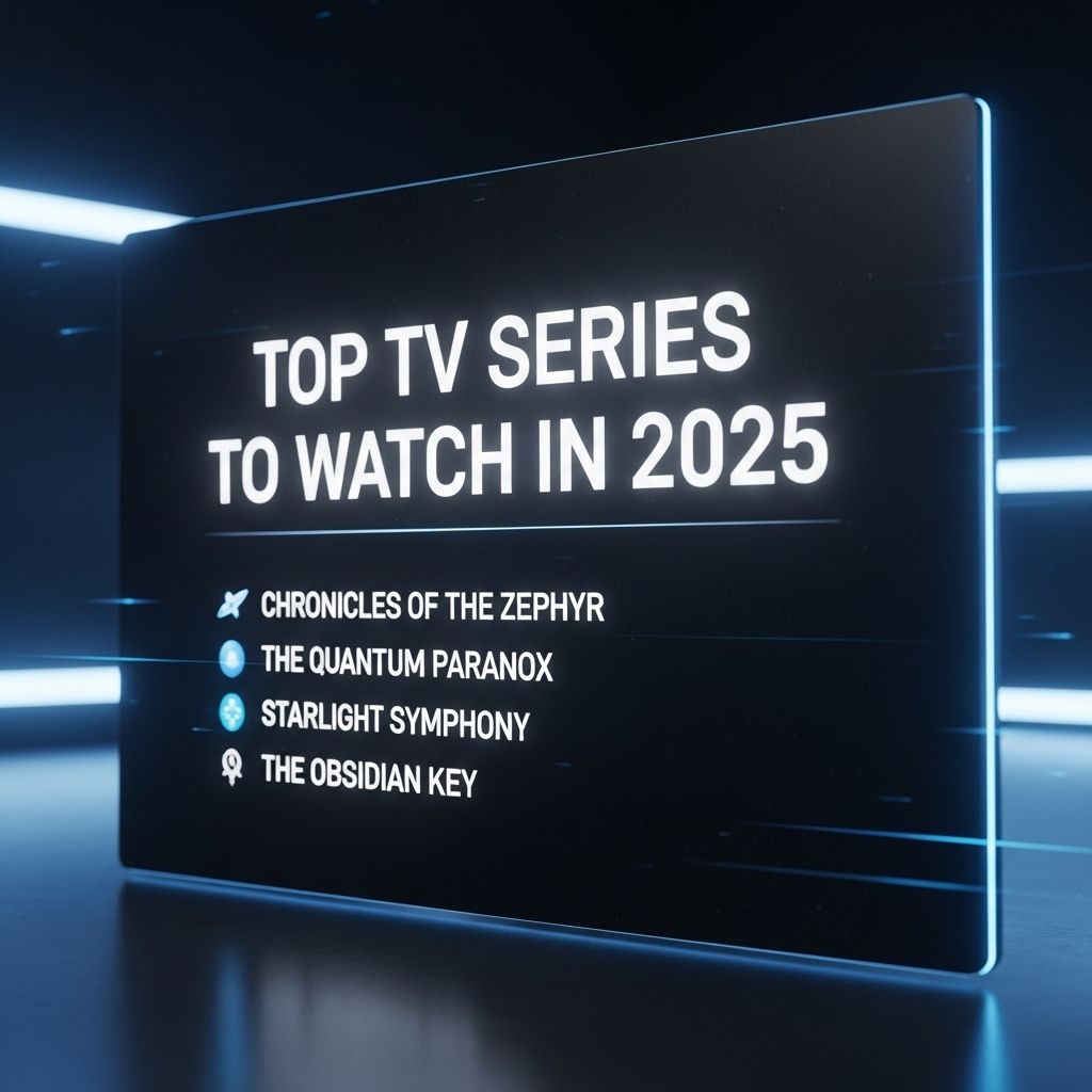 Must-Watch TV Series of 2025 - Graphic Eagle