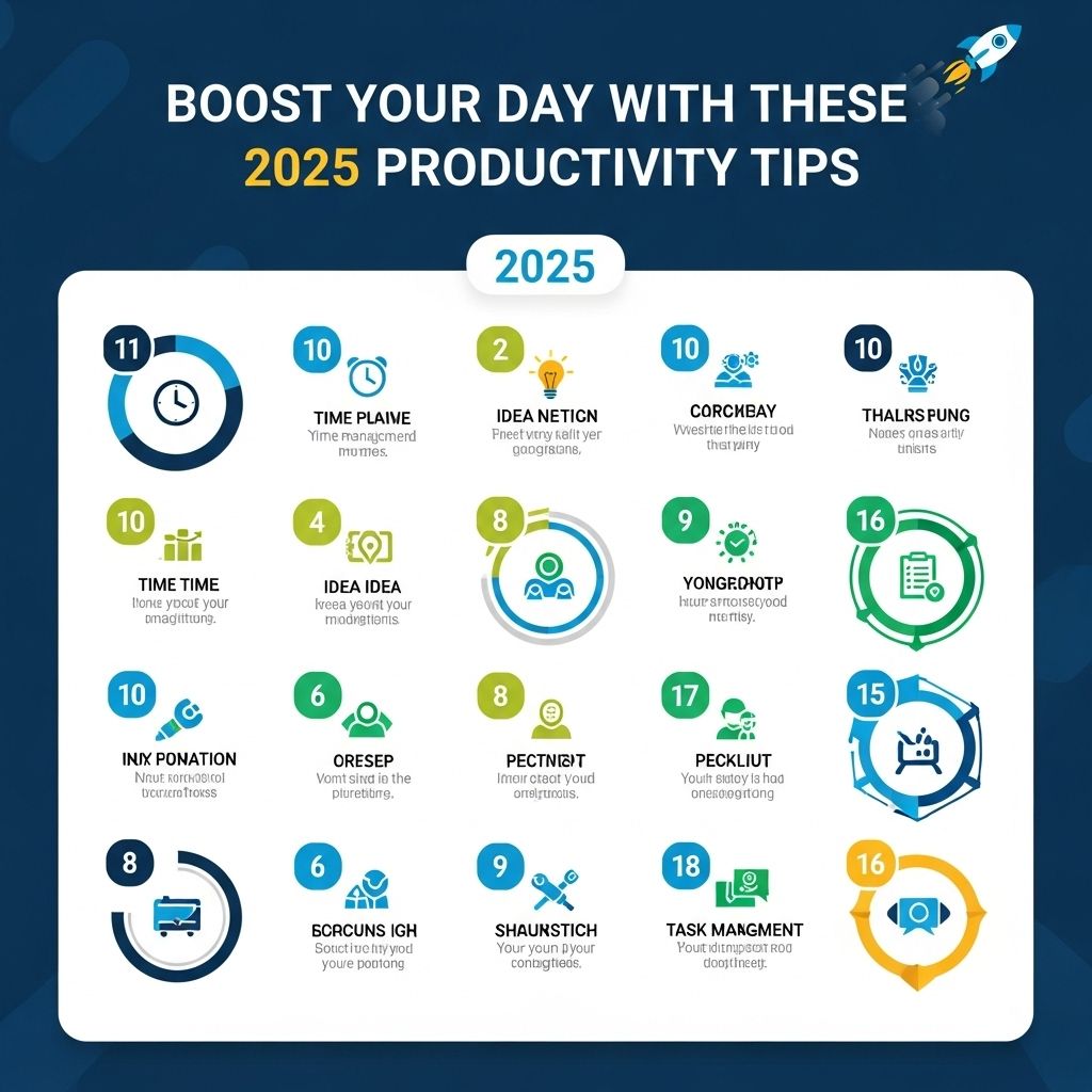 Boost Your Day with 2025 Productivity Tips - Graphic Eagle