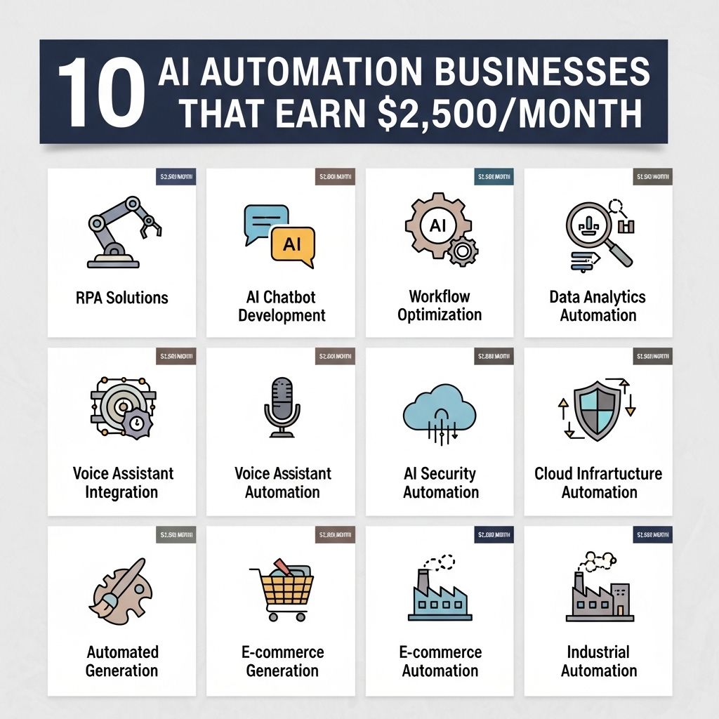 10 Lucrative AI Automation Businesses Earning $2,500/Month - Graphic Eagle