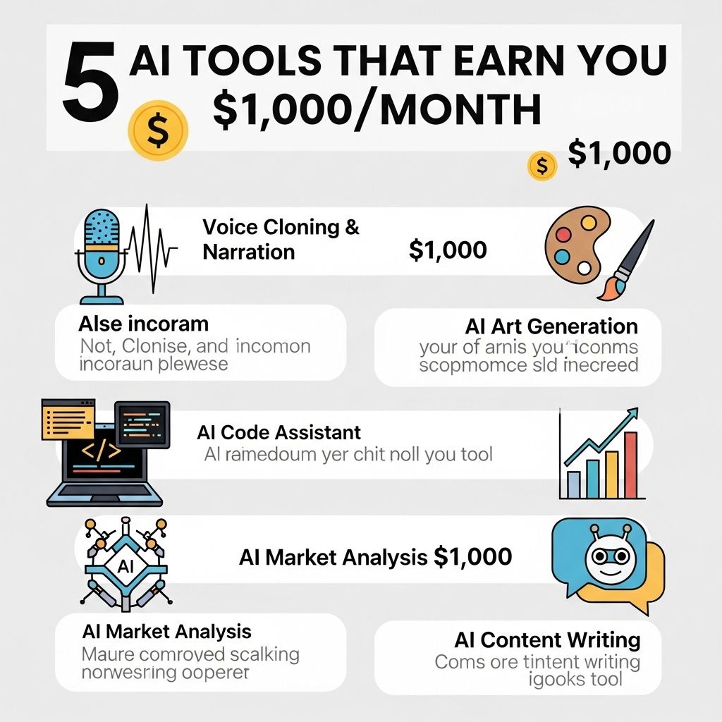 5 AI Tools to Earn $1,000 a Month - Graphic Eagle