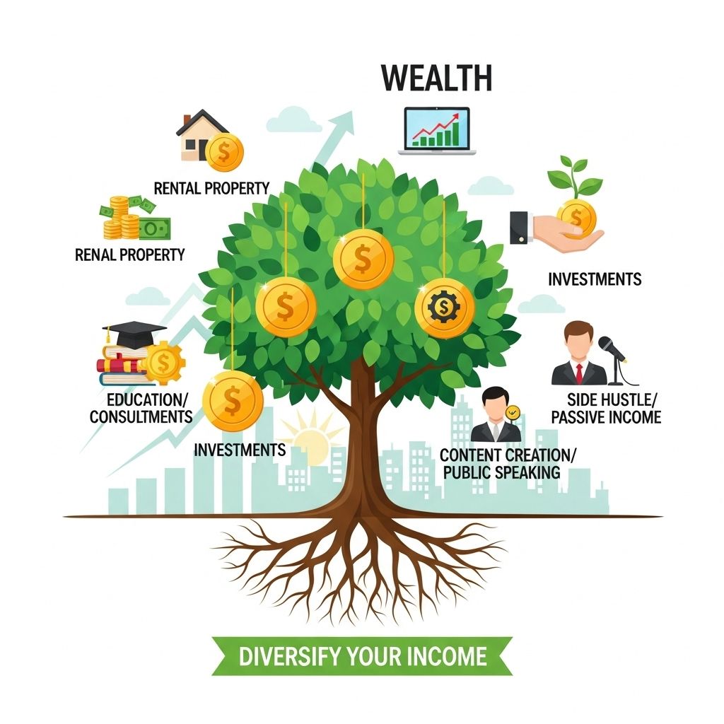 Build Wealth with Multiple Income Sources - Graphic Eagle