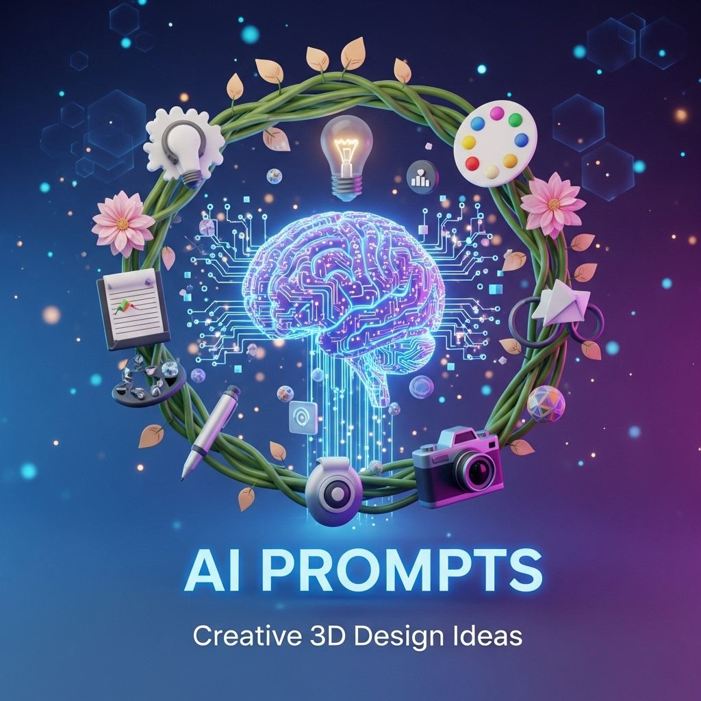 Creative 3D Design Ideas: AI Prompts for You - Graphic Eagle