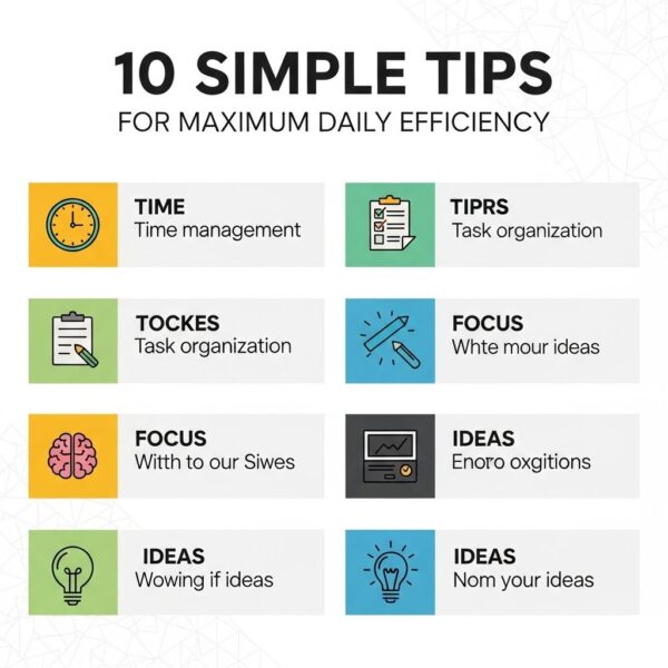 10 Simple Tips to Boost Daily Efficiency - Graphic Eagle