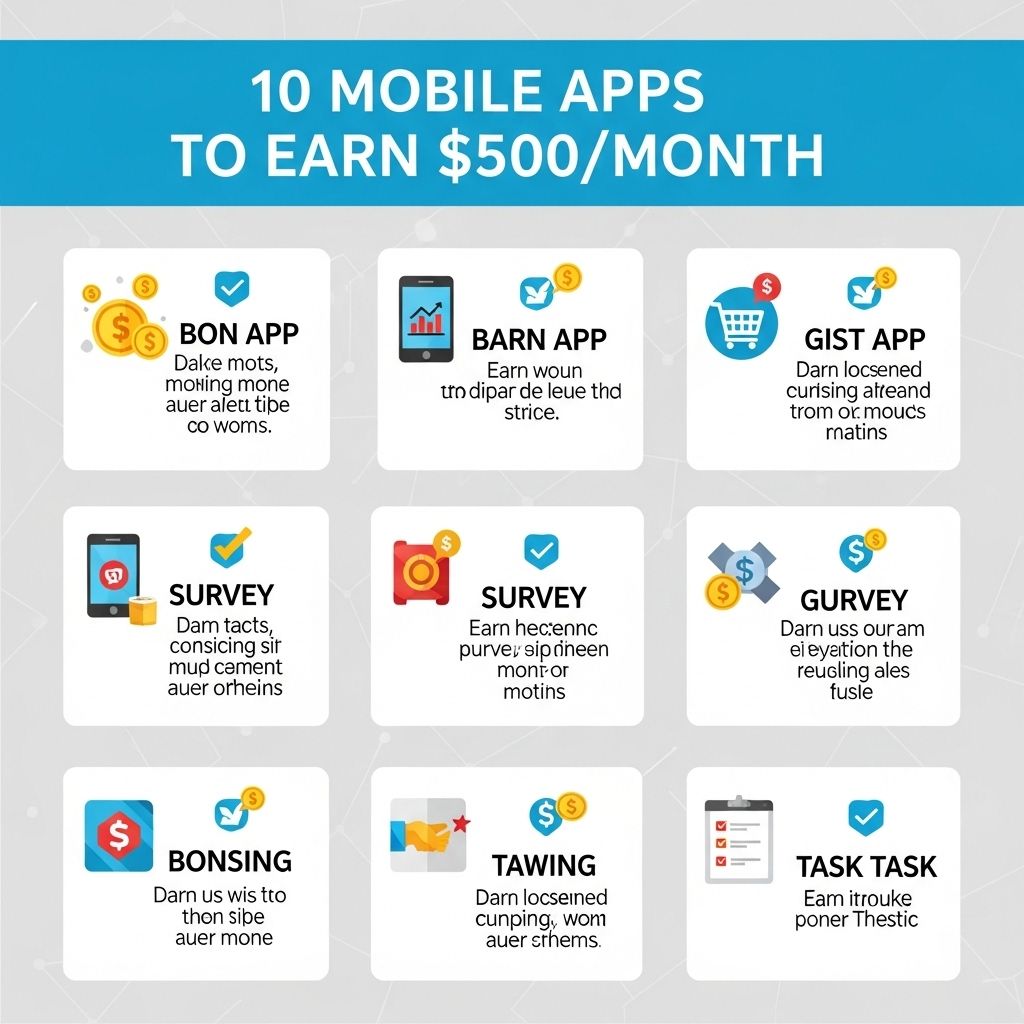 10 Mobile Apps to Earn $500 a Month - Graphic Eagle