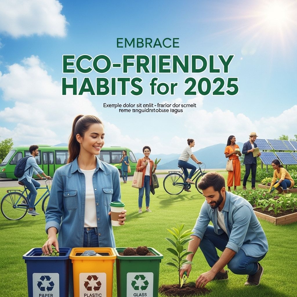 Embrace Eco-Friendly Habits for a Sustainable 2025 - Graphic Eagle