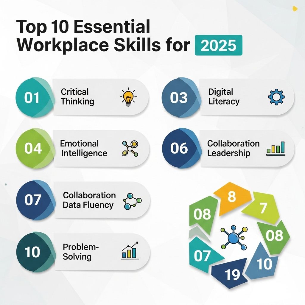 Top 10 Essential Workplace Skills for 2025 - Graphic Eagle