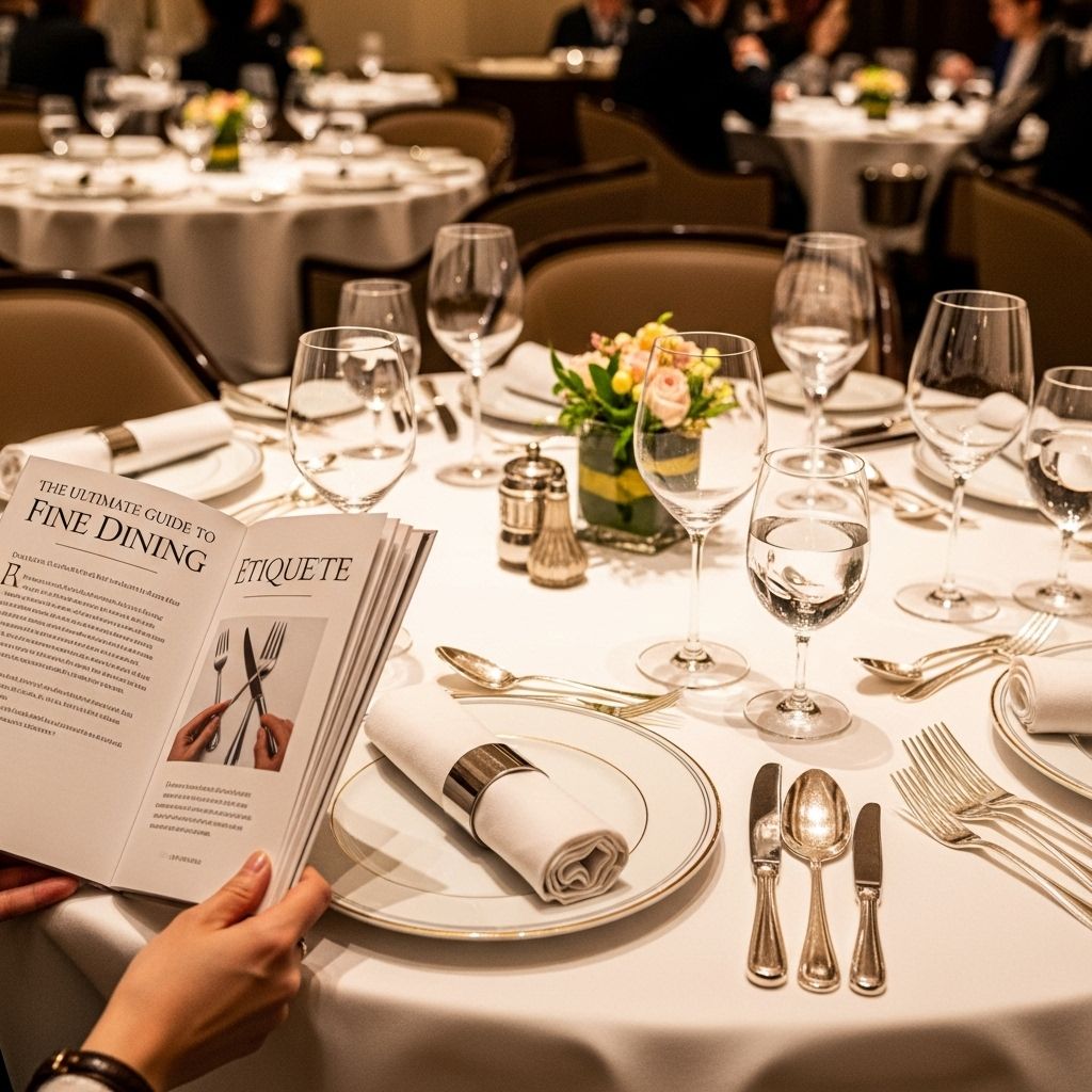 The Ultimate Guide To Fine Dining Etiquette Graphic Eagle