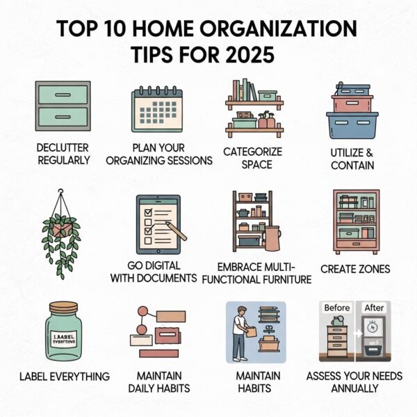 Top 10 Home Organization Tips for 2025 - Graphic Eagle