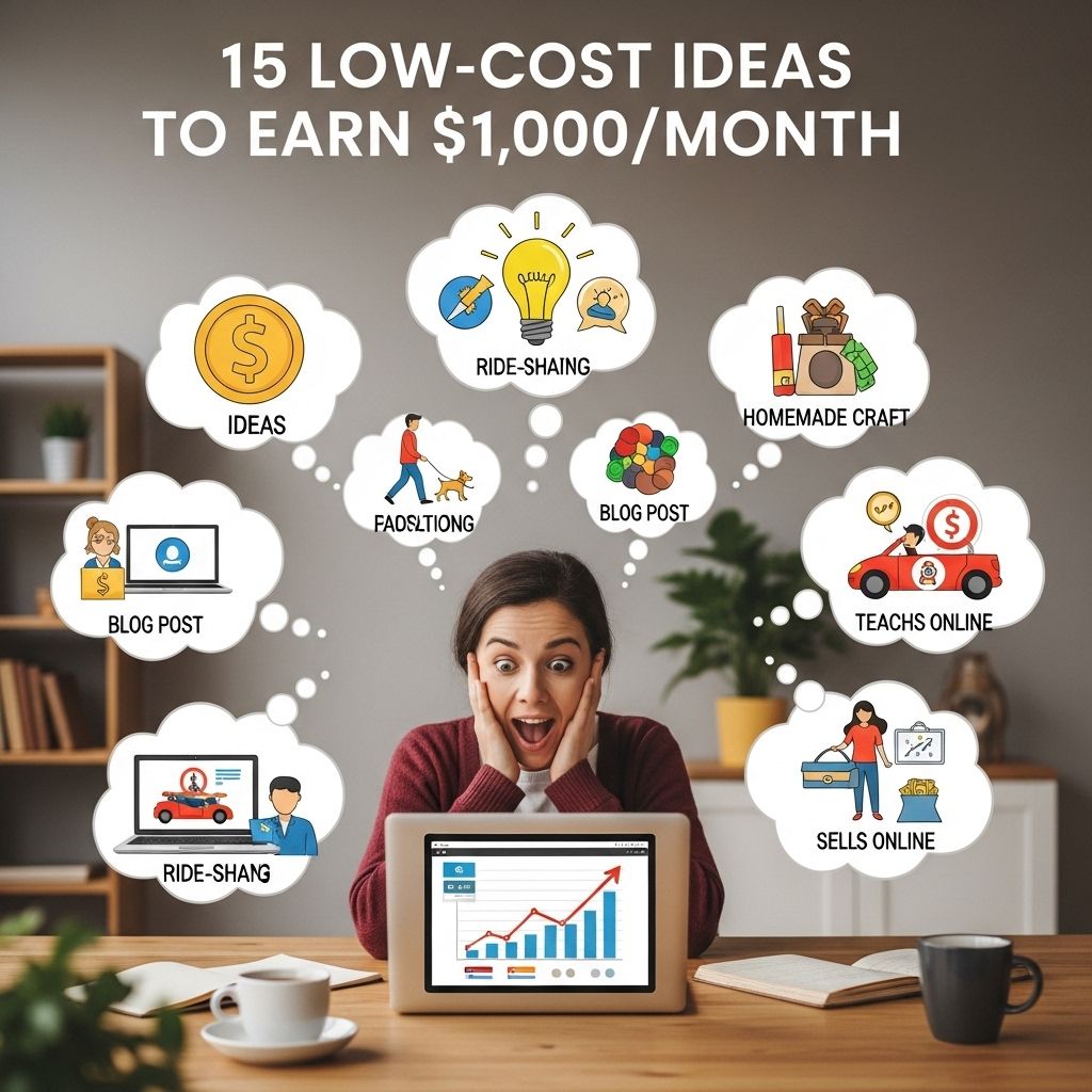 15 Low-Cost Ideas to Earn $1,000 a Month - Graphic Eagle