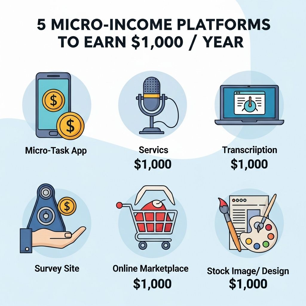 5 Micro Income Platforms to Earn $1,000 a Year - Graphic Eagle