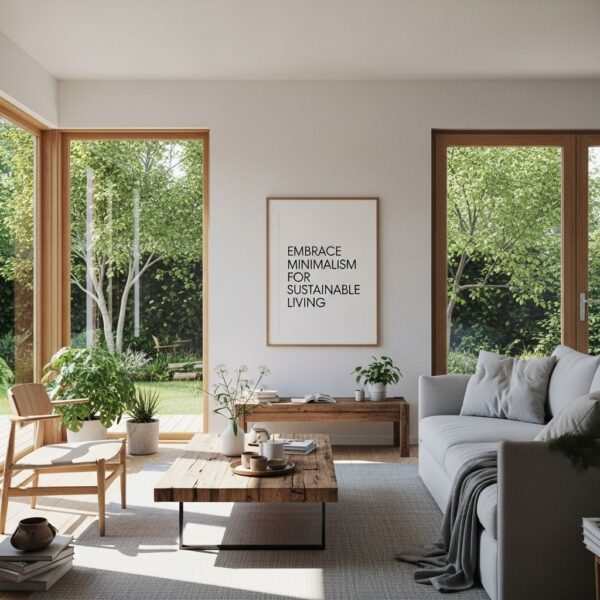 Embrace Minimalism for Sustainable Living - Graphic Eagle