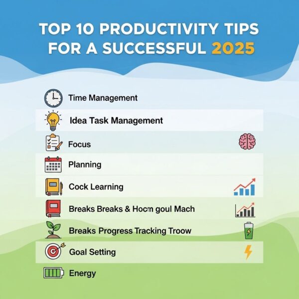 Top 10 Productivity Tips for a Successful 2025 - Graphic Eagle