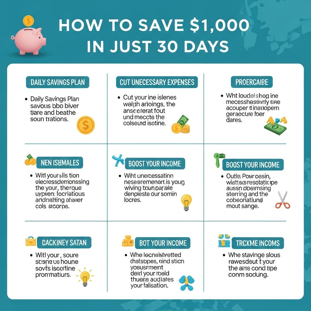 Save $1,000 in 30 Days: Your Ultimate Guide - Graphic Eagle