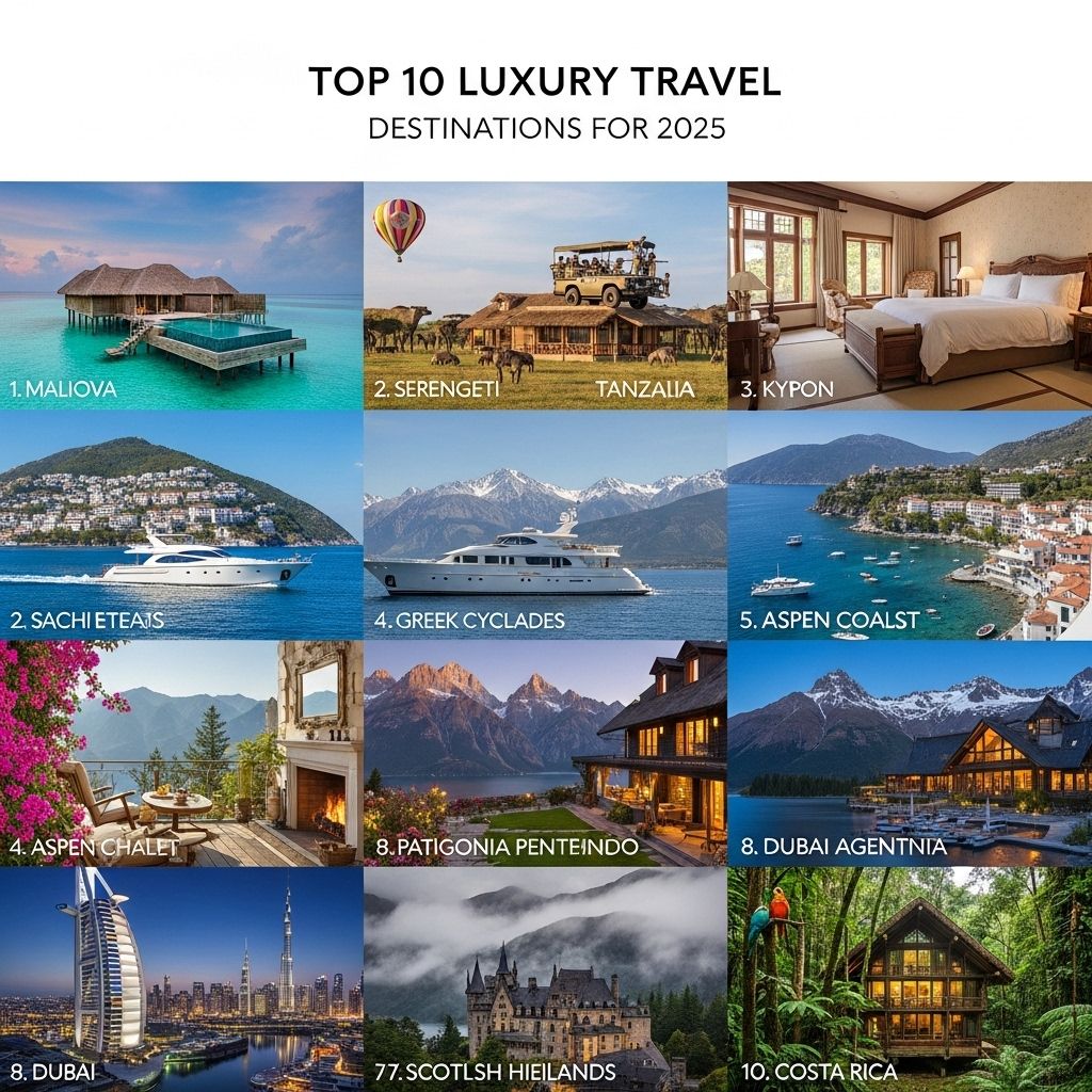 Discover the Top 10 Luxury Travel Destinations for 2025 - Graphic Eagle
