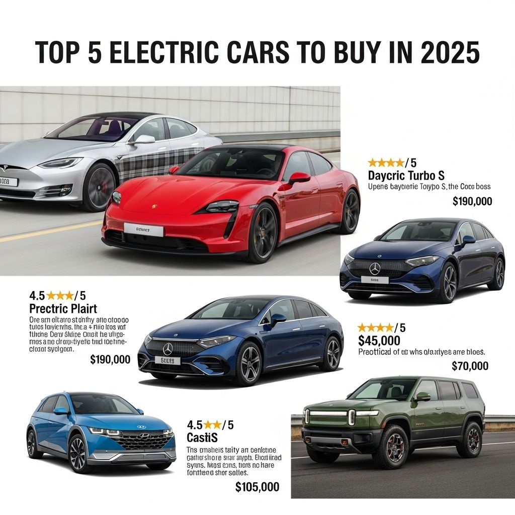 Top 5 Electric Cars to Buy in 2025 - Graphic Eagle