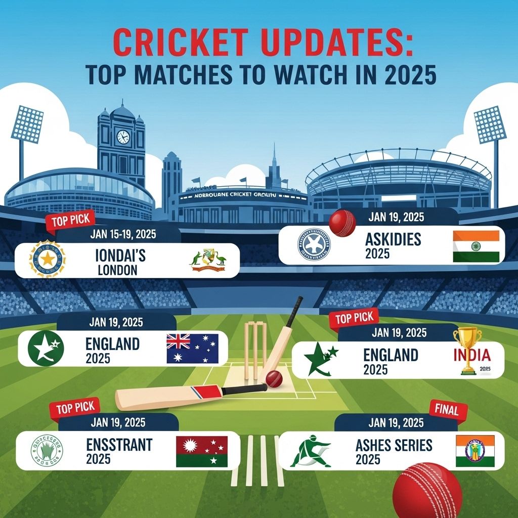Exciting Cricket Matches to Watch in 2025 - Graphic Eagle