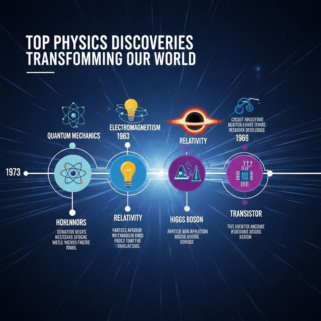 Top Physics Discoveries Transforming Our World - Graphic Eagle