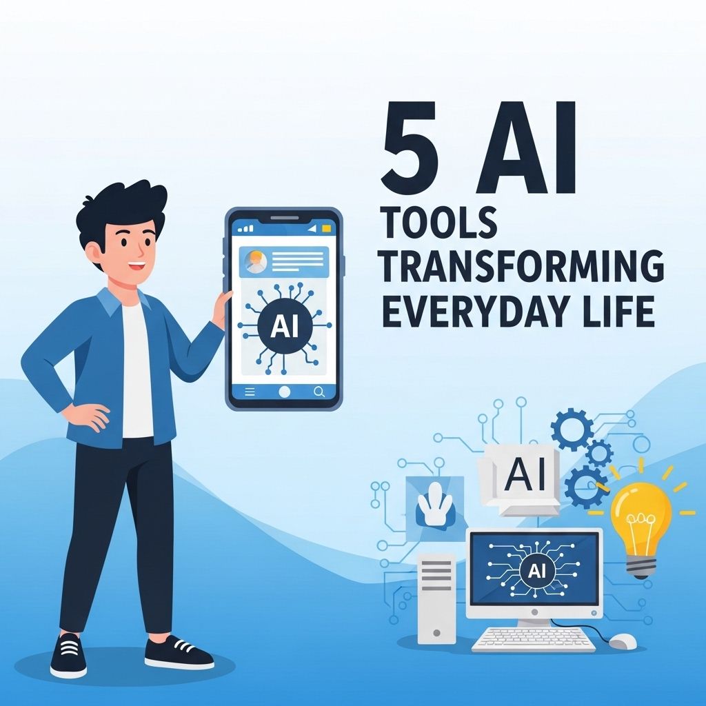 5 AI Tools Transforming Everyday Life - Graphic Eagle