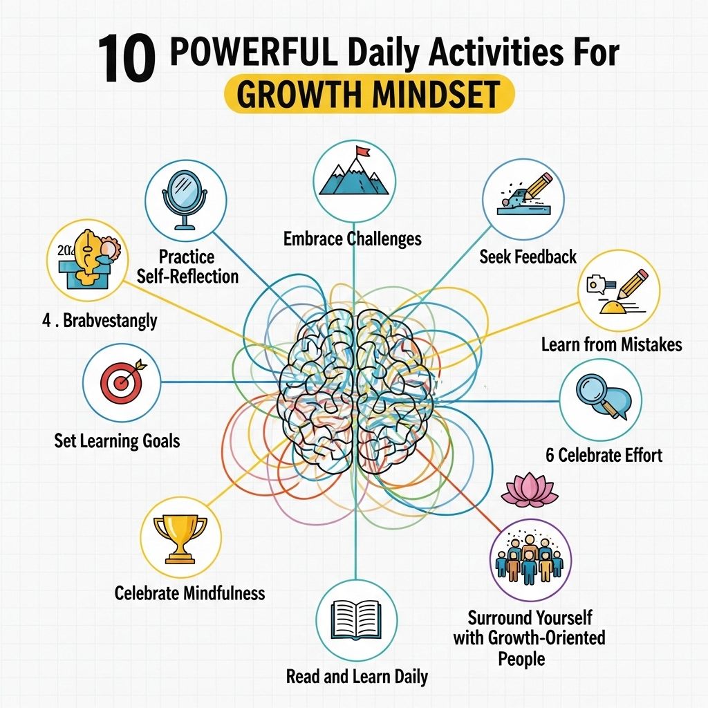 10 Powerful Daily Activities for a Growth Mindset - Graphic Eagle