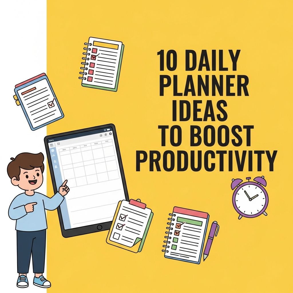 10 Daily Planner Ideas To Boost Productivity - Graphic Eagle