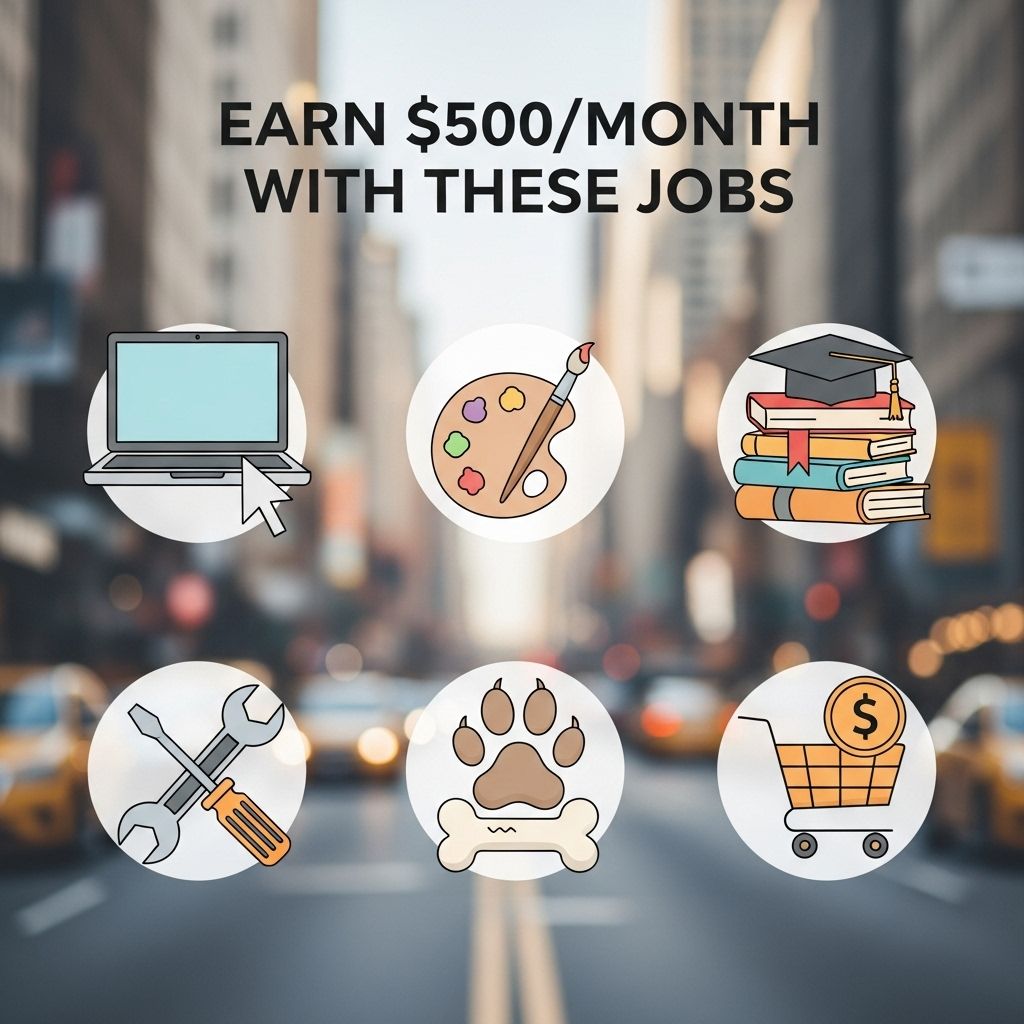 Top 5 Jobs to Earn $500/Month - Graphic Eagle