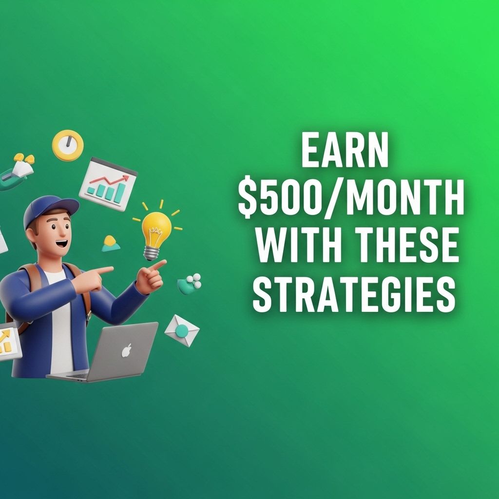 Earn $500 a Month with Simple Strategies - Graphic Eagle