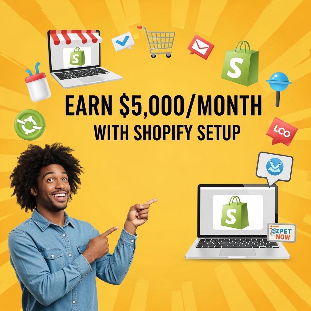 Earn $5,000/Month with Your Shopify Setup - Graphic Eagle