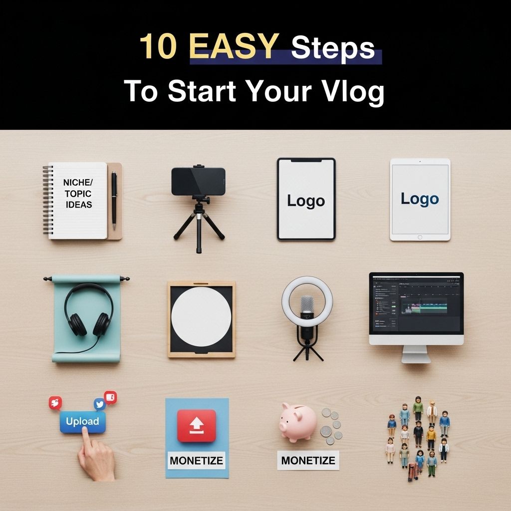 10 Easy Steps to Start Your Vlog Today - Graphic Eagle