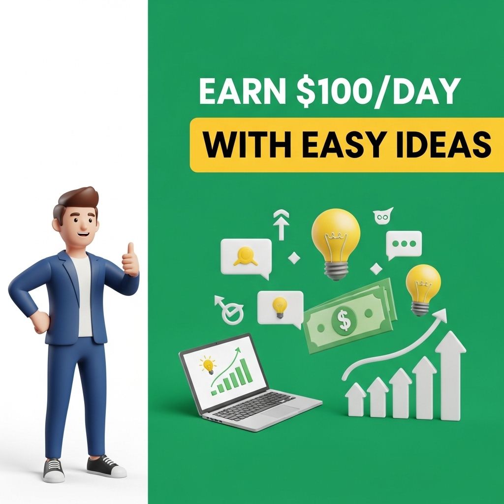 Easy Ways to Earn $100 a Day - Graphic Eagle