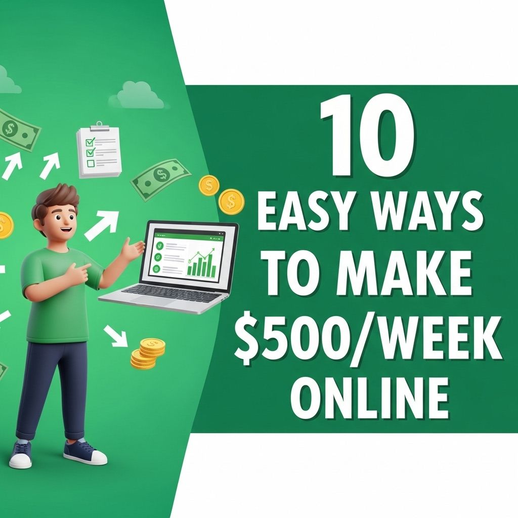 10 Easy Ways to Make $500 a Week Online - Graphic Eagle