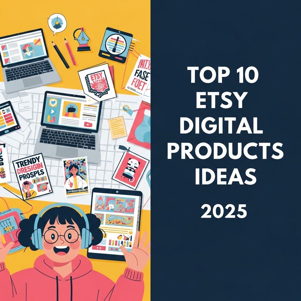 Top 10 Etsy Digital Product Ideas for 2025 - Graphic Eagle