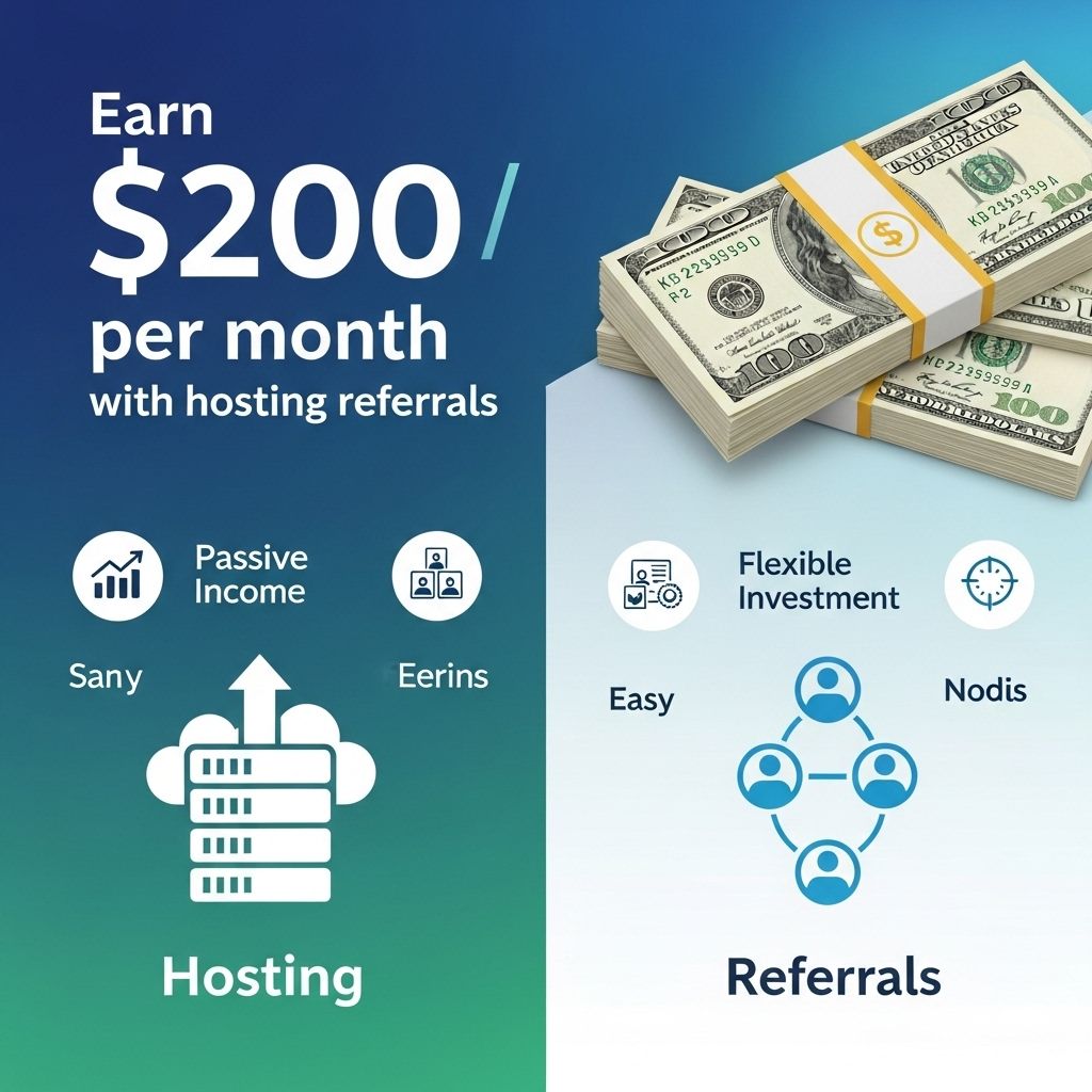 Earn $200/Month with Hosting Referrals: A Step-by-Step Guide - Graphic ...