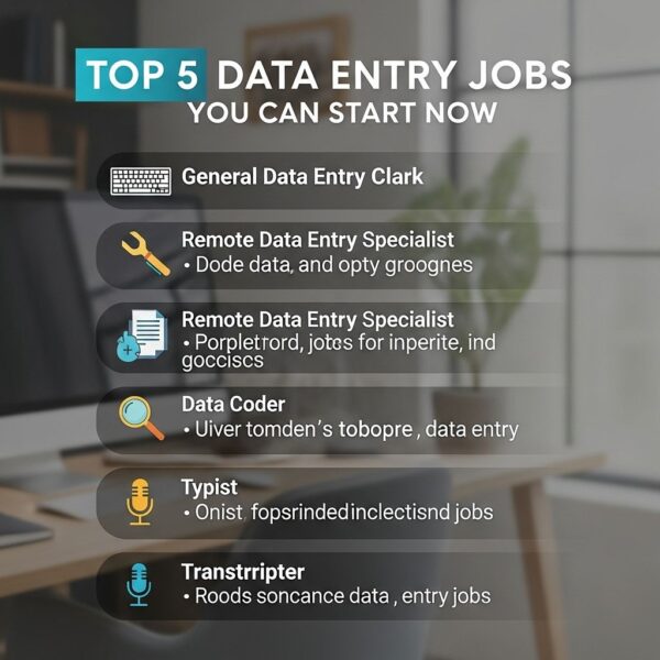 Top 5 Data Entry Jobs You Can Start Now - Graphic Eagle