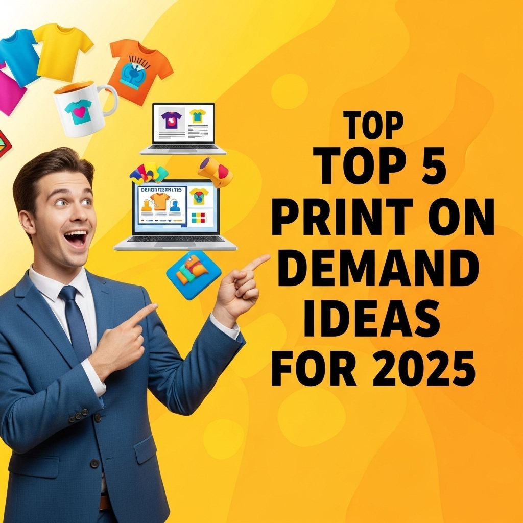 Top 5 Print On Demand Ideas for 2025 - Graphic Eagle