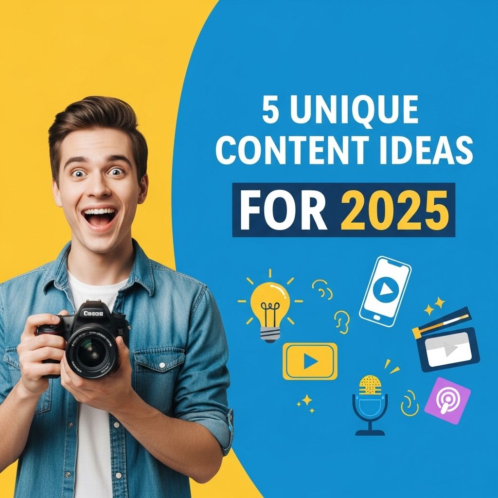 5 Unique YouTube Content Ideas for 2025 - Graphic Eagle