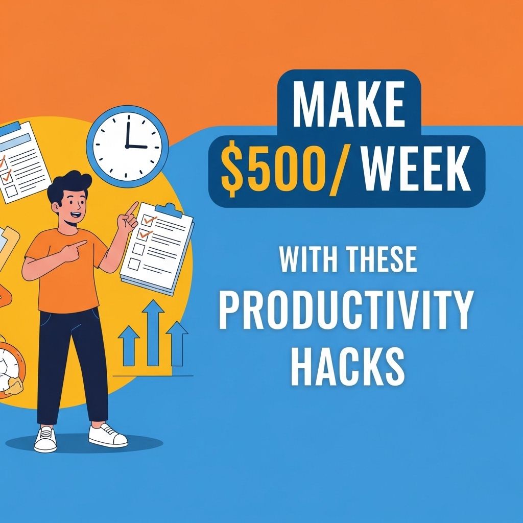 Boost Your Income: $500/Week with These Productivity Hacks - Graphic Eagle