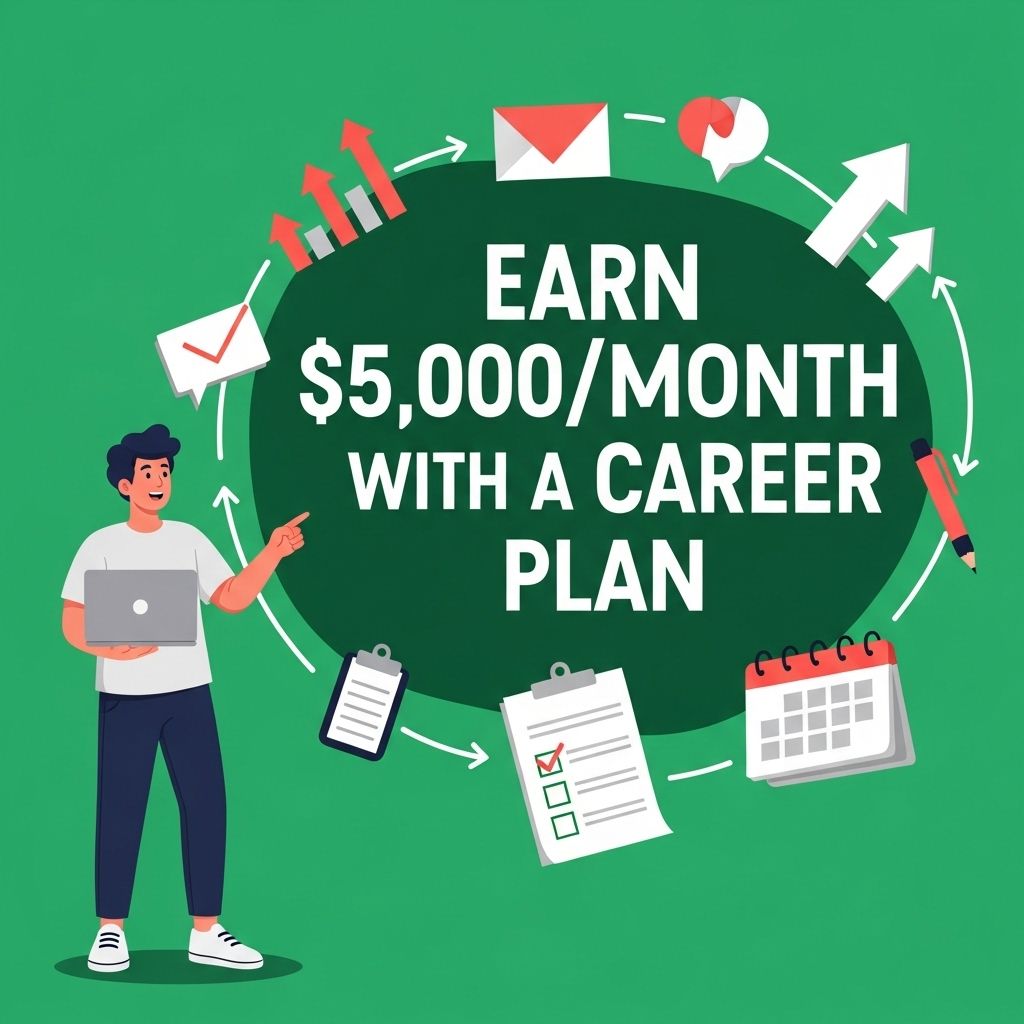 Earn $5,000/Month: Your Career Plan Guide - Graphic Eagle