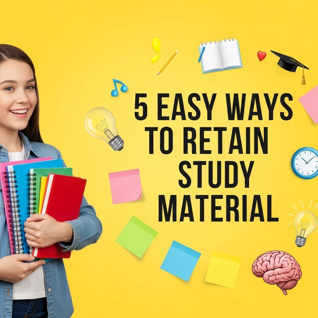5 Easy Ways to Retain Study Material Effectively - Graphic Eagle