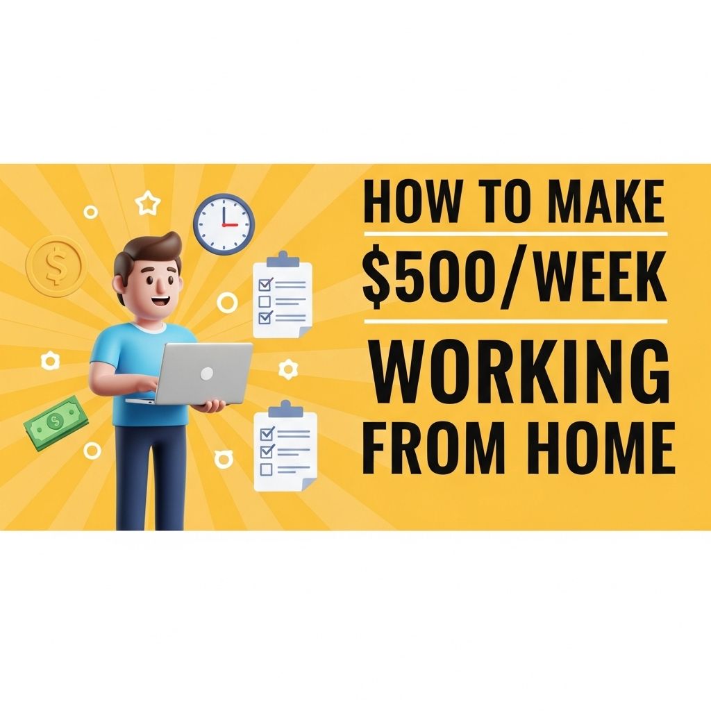 Earn $500 a Week Working from Home: Proven Strategies - Graphic Eagle