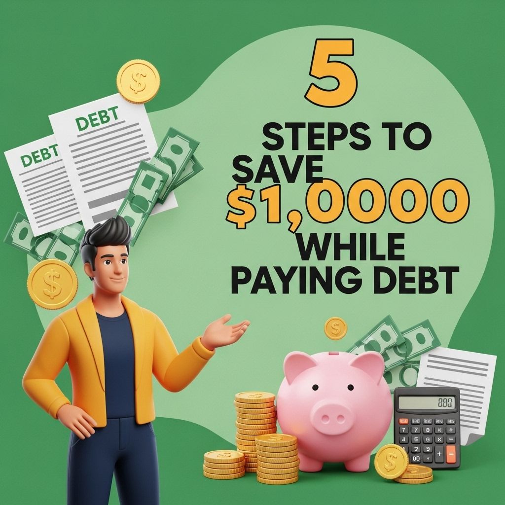 5 Steps to Save $1,000 While Paying Off Debt - Graphic Eagle